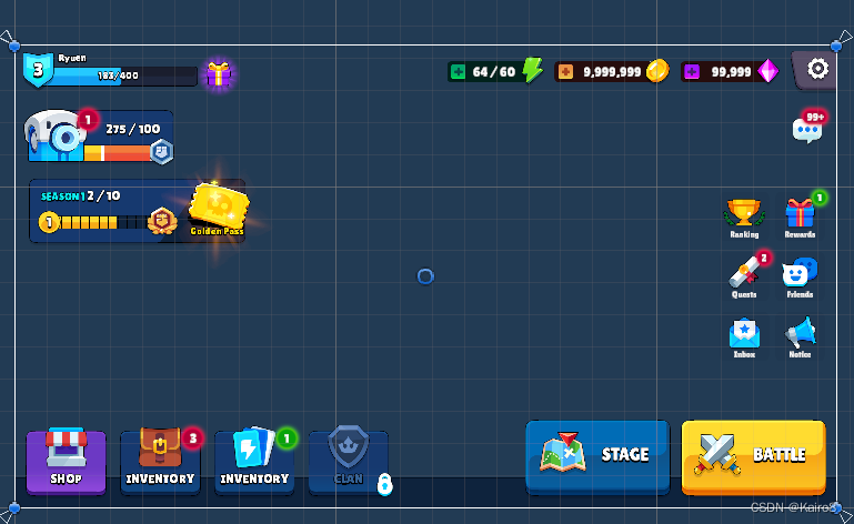 Unity3d通用ui框架设计,美术,策划,程序互不干扰,易于扩展,解决多个ui同时打开的层级问题,以及使用快捷键关闭最近打开的ui