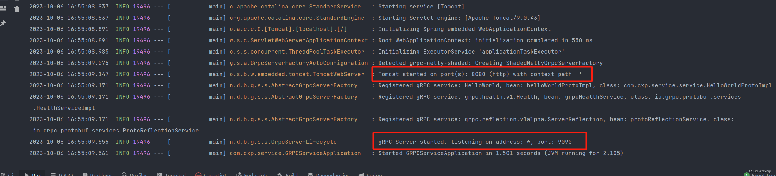 Springboot整合Grpc，实现服务间通信_spring grpc-CSDN博客