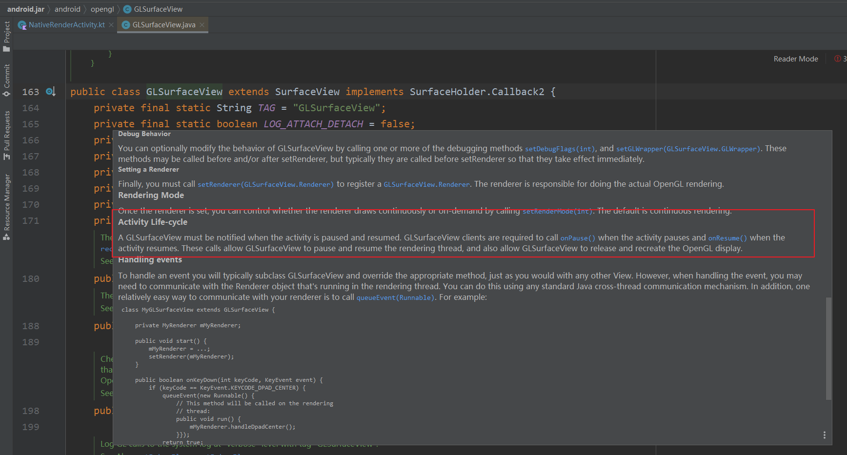 【我的OpenGL学习进阶之旅】解决关于在OpenGL ES开发中GLSurfaceView调用了onPause和onResume方法，然后息屏亮屏之后GLSurfaceView黑屏的问题 ...