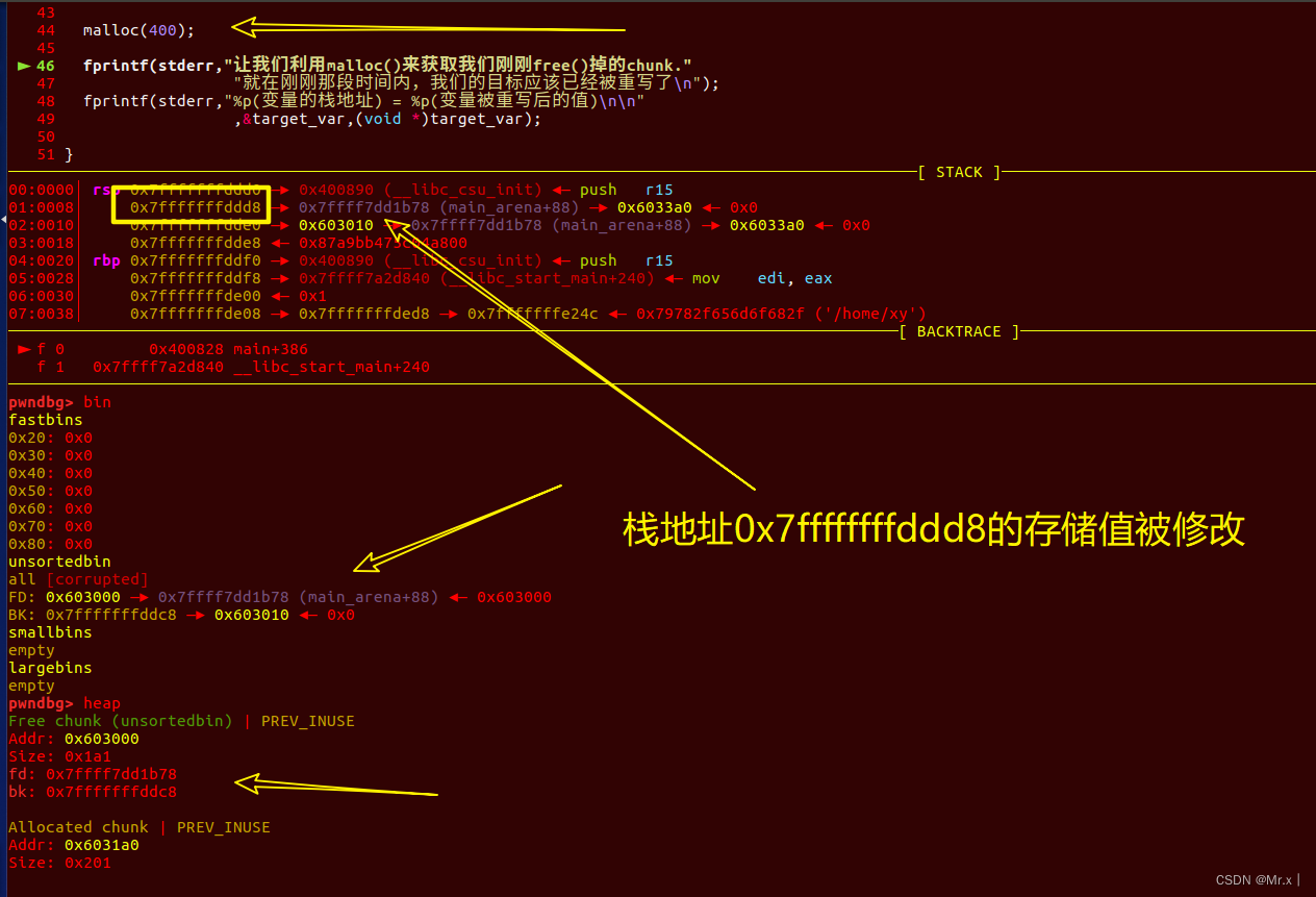 ctf-pwn-堆—unsorted bin attack_magicheap-CSDN博客