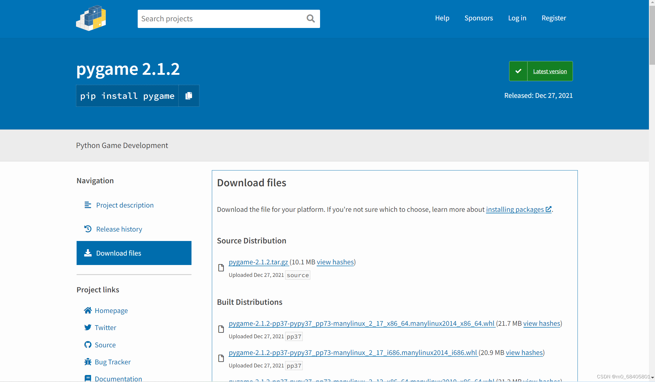 如何pip的第三方库_pip如何安装本地库-CSDN博客