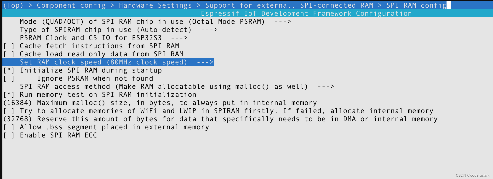 ESP32S3系列--FLASH及PSRAM配置_espidf psram-CSDN博客