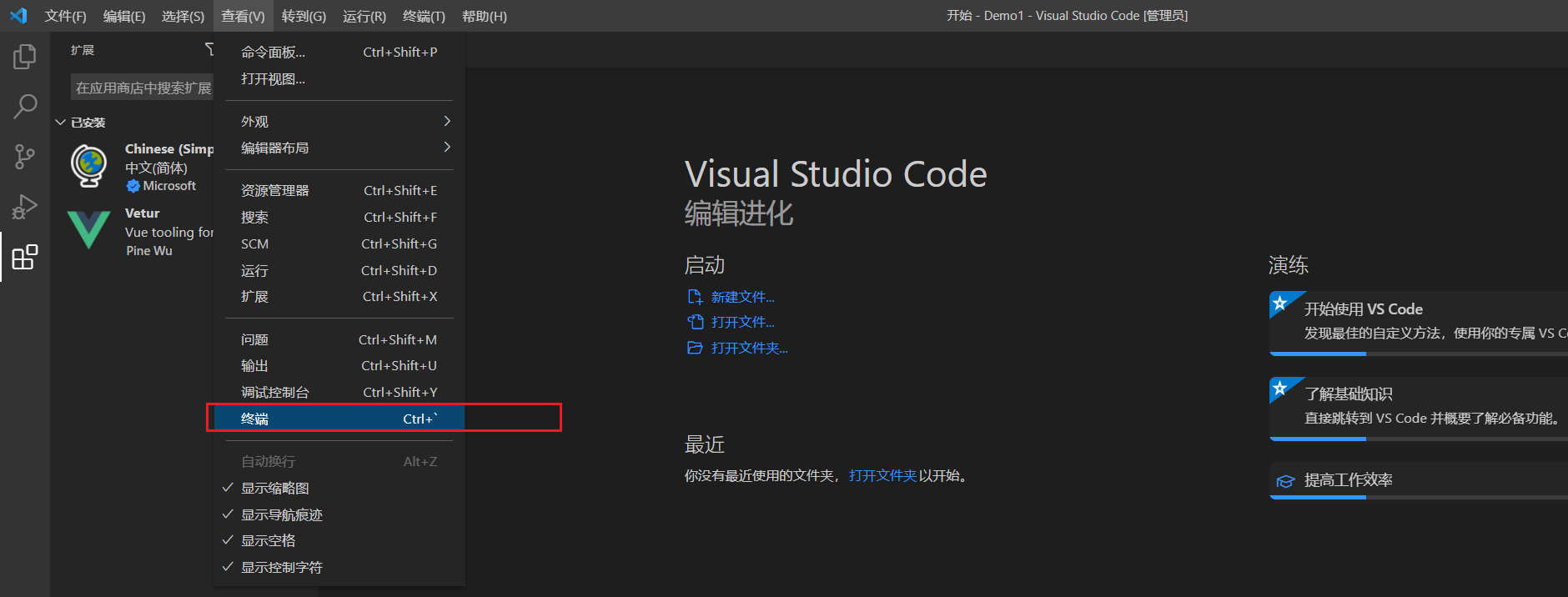 VUE 3.0项目环境搭建+VS code安装（图文教程）_vue3.0项目环境搭建+vs-CSDN博客