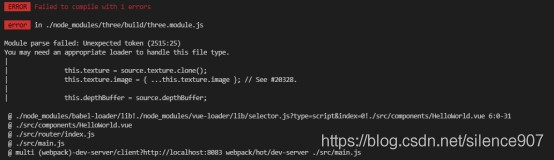 Vue2-引入three报错问题_vue安装three-mesh-bvh报错-CSDN博客