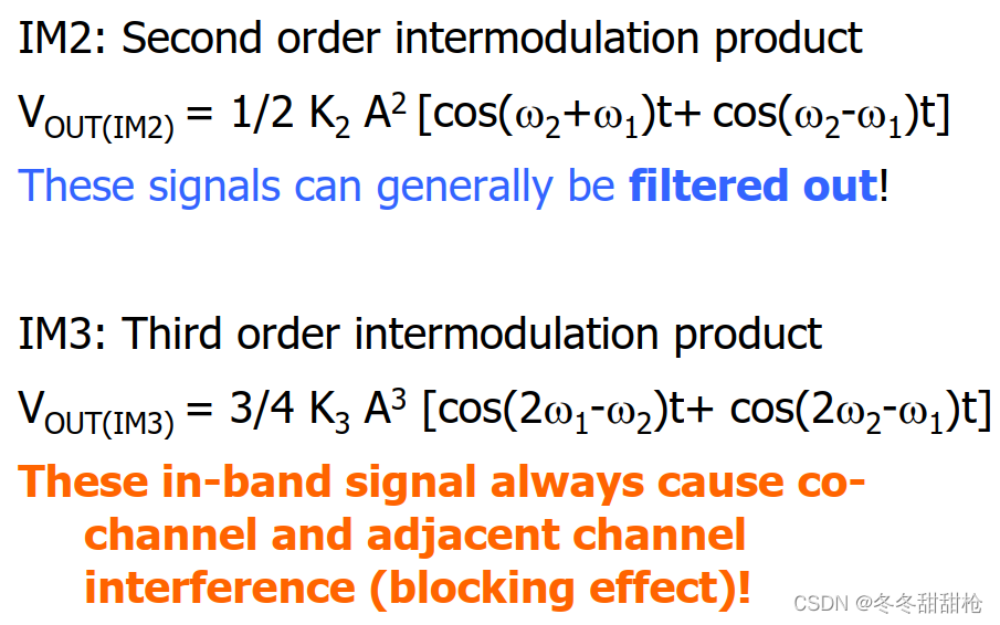 02、射频中Г、S Parameters、RL、IL、Gain、VSWR、NF、P1dB、HMD、IMD、ACPR、IIP3、OIP3、DRSF、PAE等指标计算及其重点公式总结_1db压缩点 ...