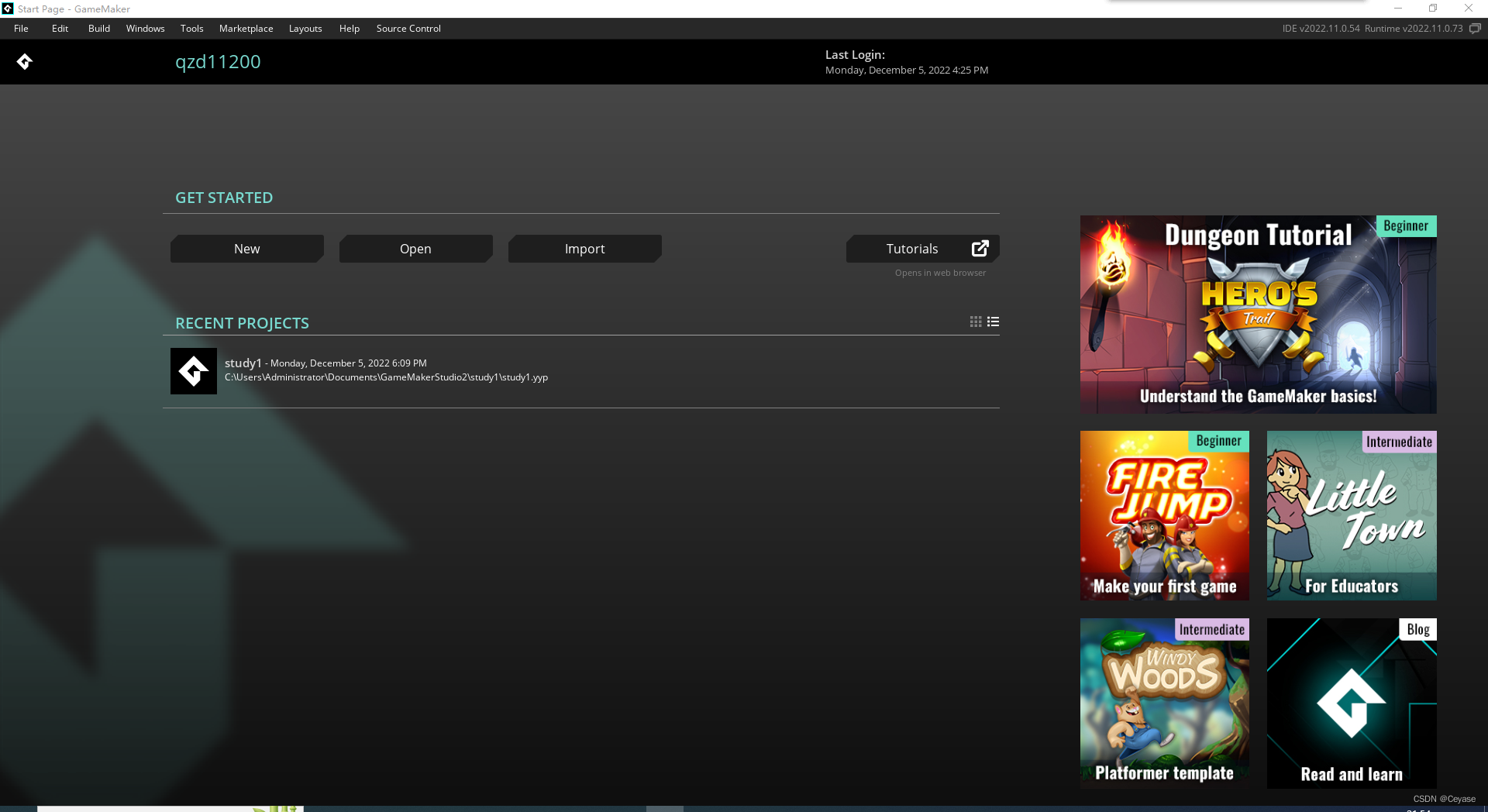 【GameMaker 极速入门】#1环境配置_opera账号注册-CSDN博客