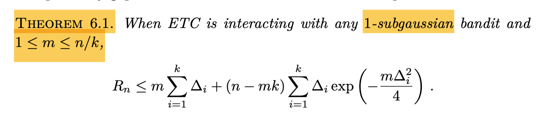 【Bandit Algorithms学习笔记】Explore-Then-Commit算法_etc算法如何去除对delta的依赖-CSDN博客