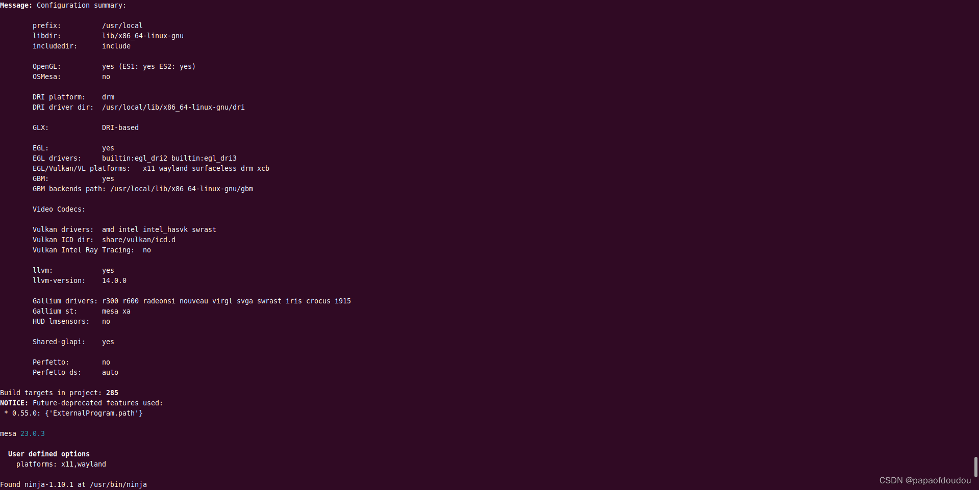 OpenGL Mesa库在ubuntu22.04上的编译_一键编译mesa opengl-CSDN博客