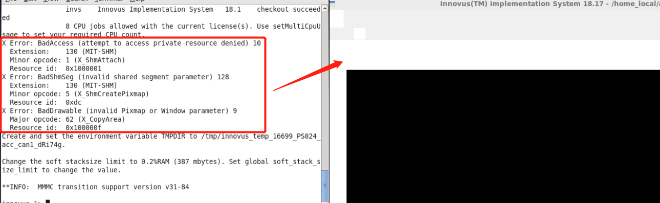 Innovus卡住，提示X Error:_innovus terminated by internal error-CSDN博客