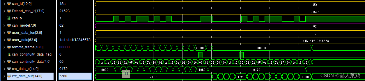 Fpga Verilog 控制can接收发送数据帧(标准扩展),遥控帧(标准扩展)修改 Can Fpga Csdn博客