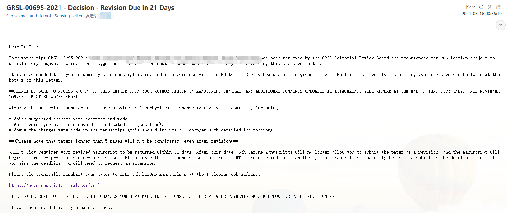 IEEE Geoscience and Remote Sensing Letters (GRSL)从投稿到录用过程分享_6个小石头的博客-CSDN博客