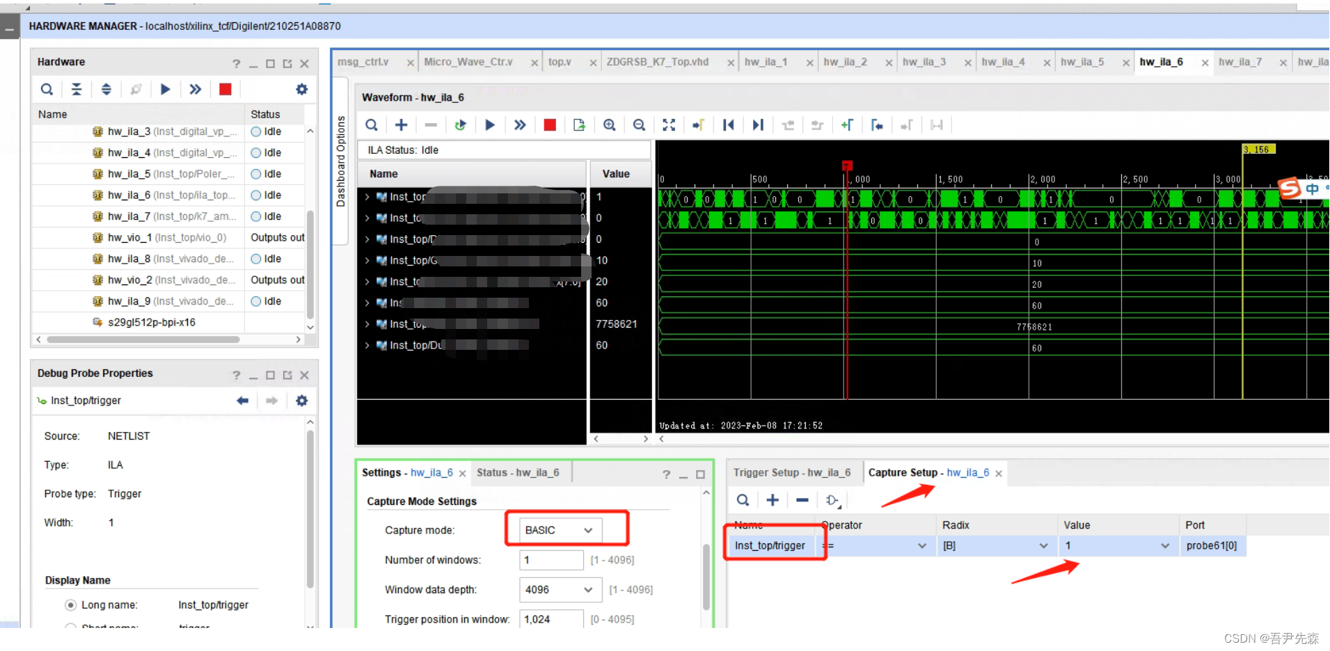 关于 【vivado ila debug时 高级触发的使用】之 改变ILA采样频率_ila 高级触发的应用-CSDN博客