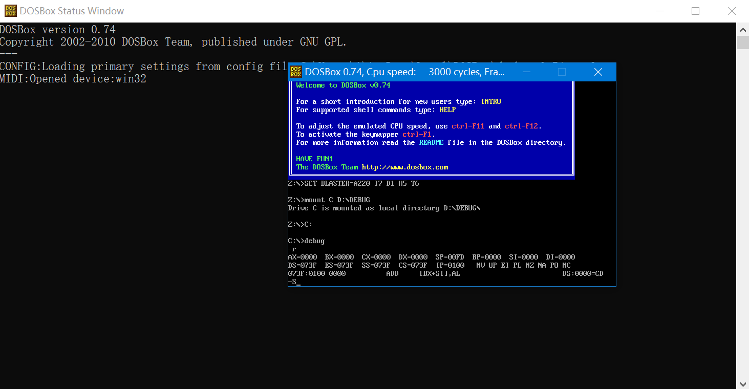 64位 DOSBox----Debug安装与运行_子衿JDD的博客-CSDN博客