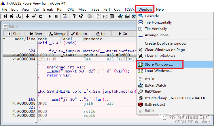 TRACE32调试技巧：如何加载自定应调试界面_trace32 display trace-CSDN博客