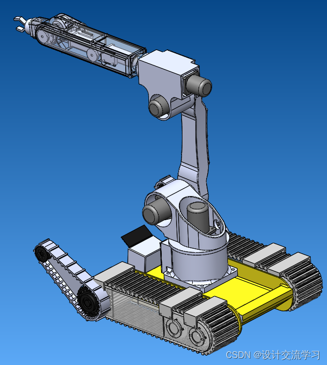 灾害救援机器人的设计（说明书+CAD图纸+SOLIDWORKS三维图+翻译） 履带式行走机器人设计_solidworks康养机器人-CSDN博客