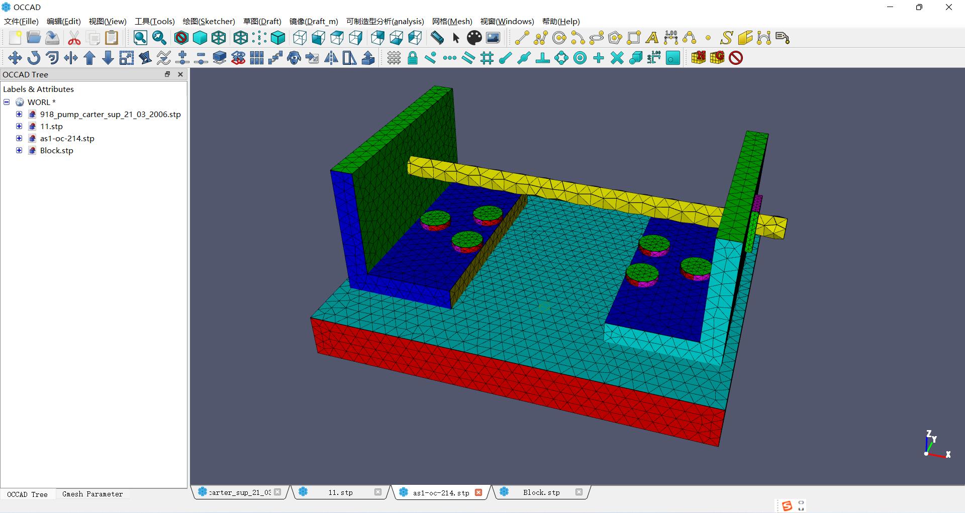 初探QT+OSG+OCC的CAD平台之GMSH划分后以按面获取相应的点与单元_gmsh getnodes-CSDN博客