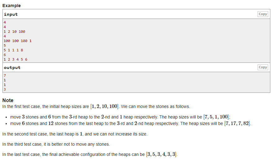 Codeforces Round #763 (Div. 2) C. Balanced Stone Heaps-CSDN博客