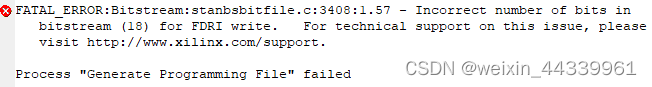 Bitstream:stanbsbitfile.c:3408:1.57 - Incorrect number of bits in bitstream_fatal_error ...