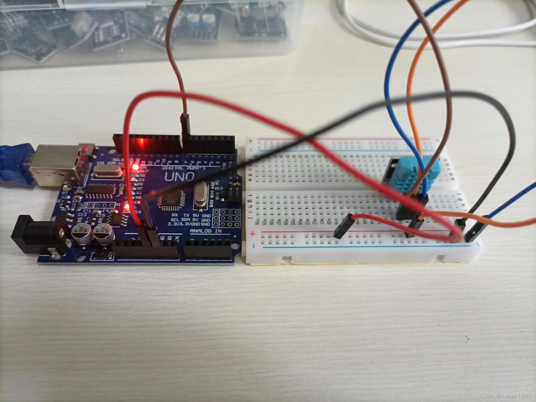 Arduino UNO 连接DHT11 通过串口实时显示温湿度_arduino基于mind+的温湿度传感器的数值如何显示在软件上-CSDN博客