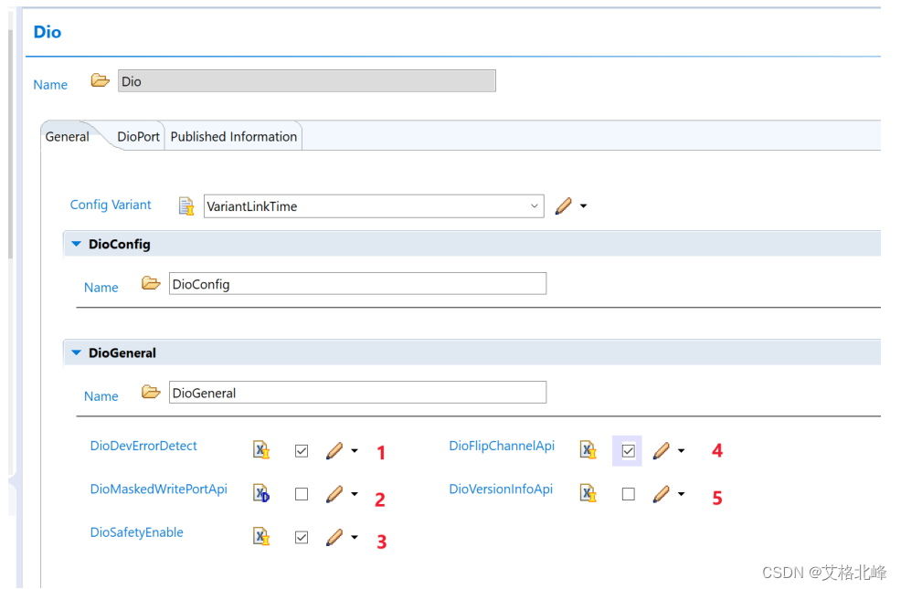 【英飞凌IFX TC3XX Mcal】AutoSAR Mcal DIO模块配置详解（2）_mcal safety配置-CSDN博客