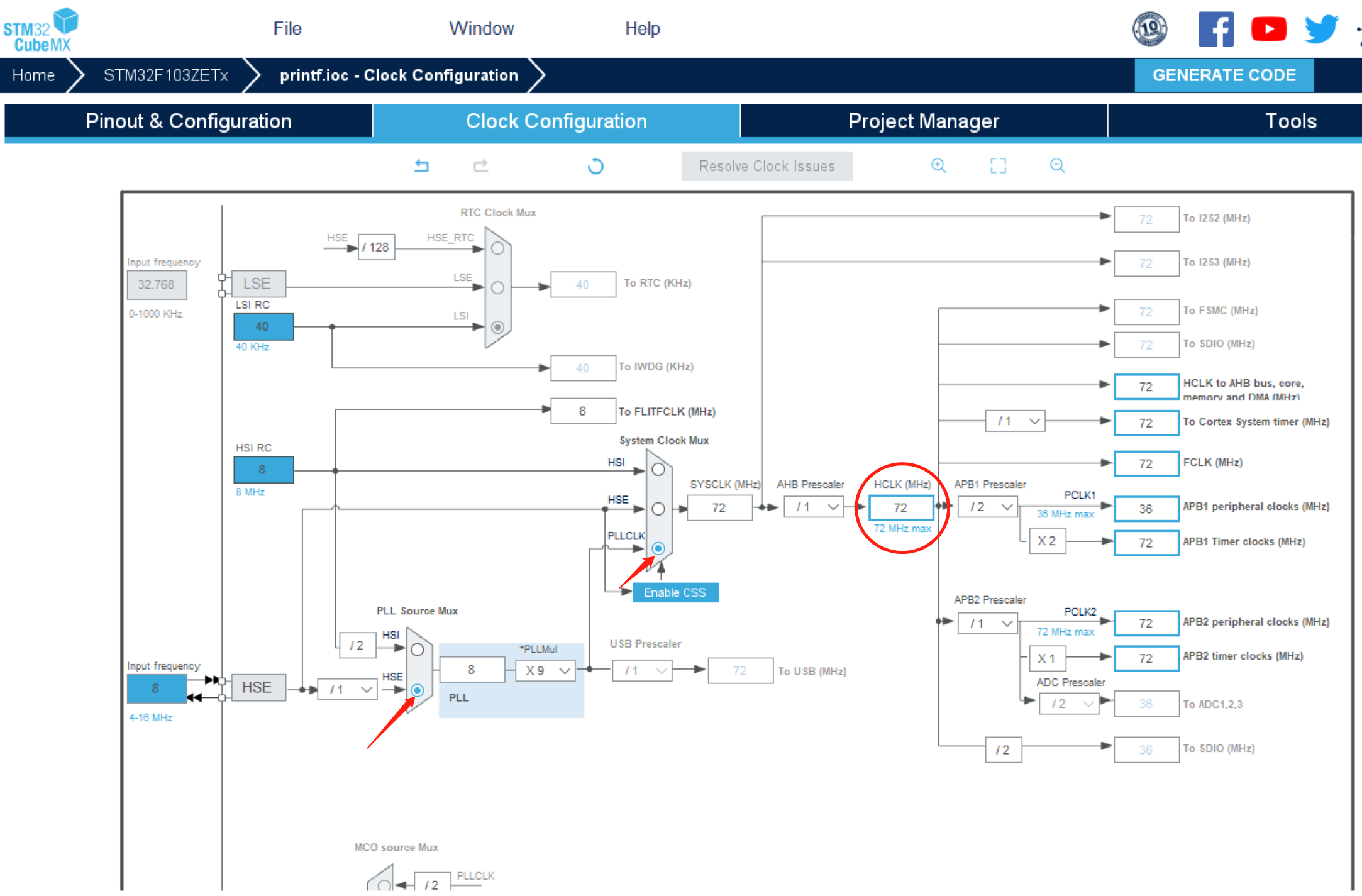 【STM32 HAL库+STM32CUBEMX】使用usart1打印串口数据_stm32f107不使用printf通信-CSDN博客