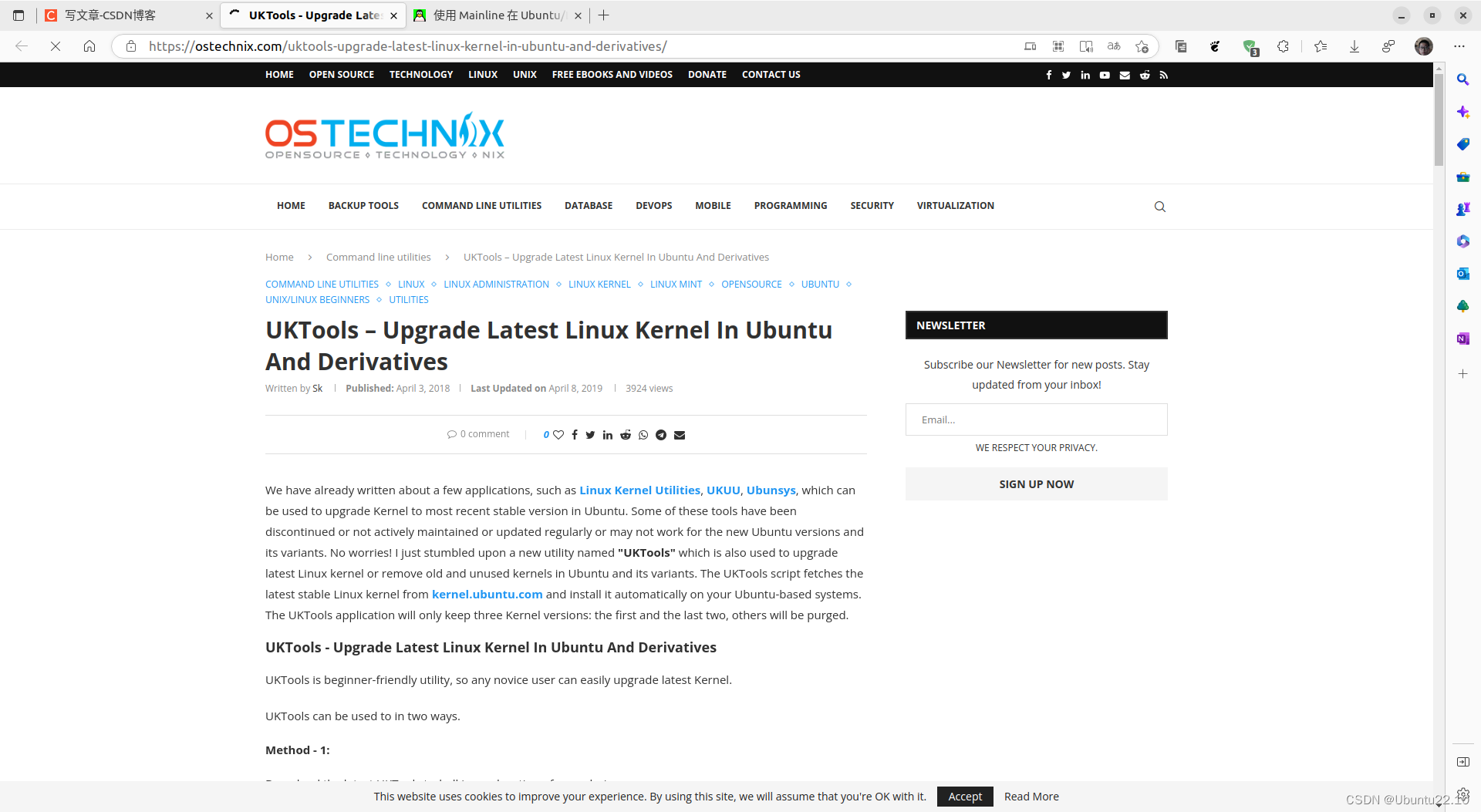 在Ubnutu与Linux Mint中使用简单的方法更新Linux_ukuu升级内核-CSDN博客