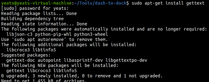 Dash to Dock sassc --omit-map-comment _stylesheet.scss stylesheet.css 异常处理_sassc: command not ...