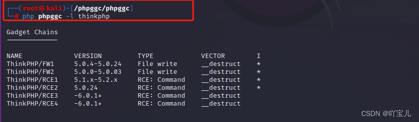 phpggc的下载和使用命令-CSDN博客