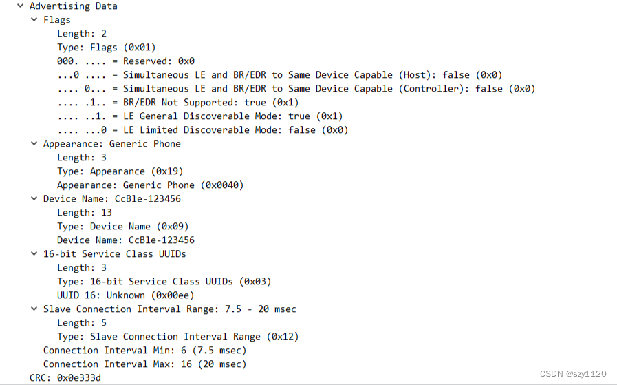 BLE学习(4) - BLE广播报文解析_ble广播包格式-CSDN博客