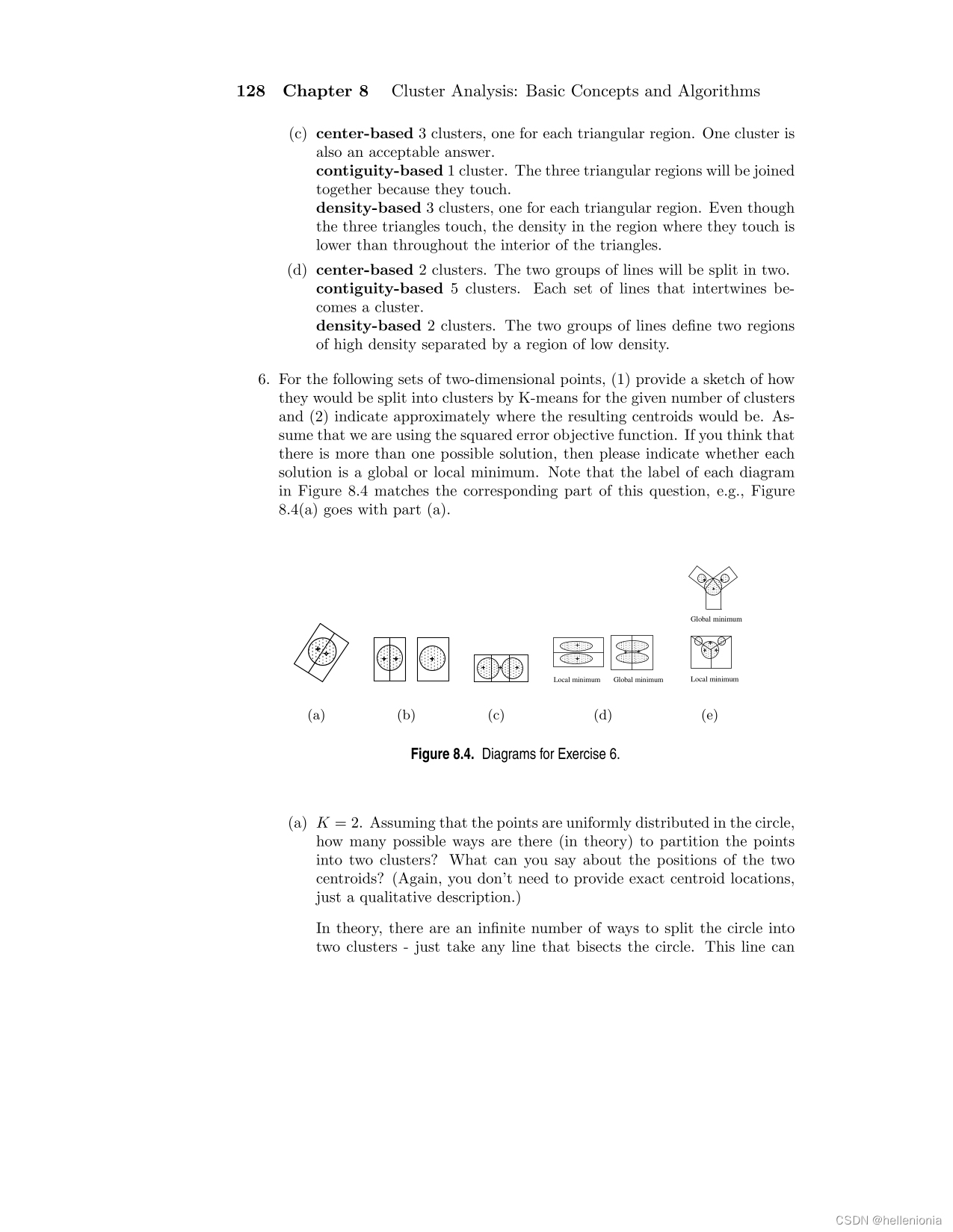 【数据挖掘导论课后习题答案】第8章 Cluster Analysis Basic Concepts And Algorithms(含英文原版