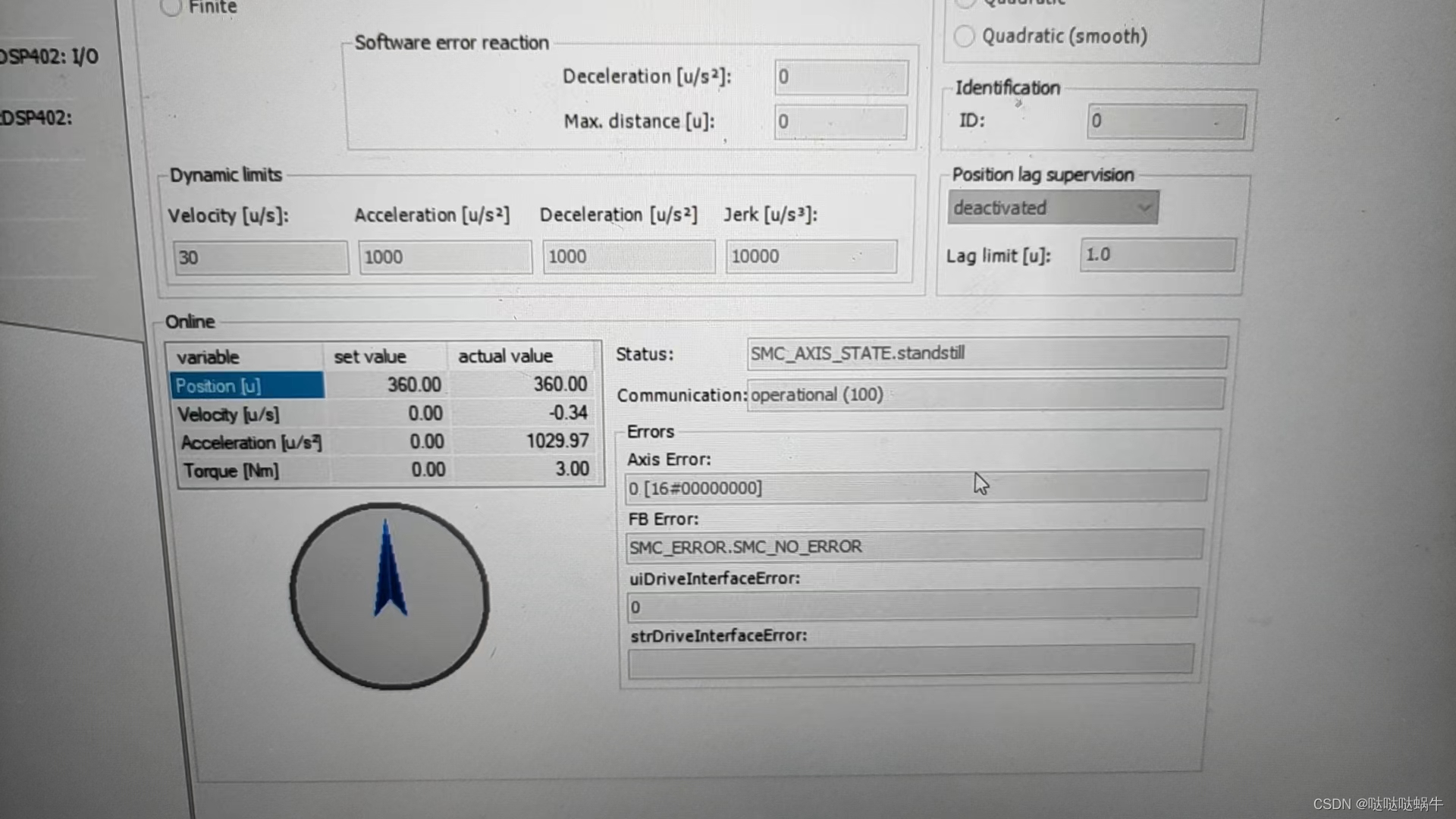 【Codesys】-轴通信正常，可以使能，给指令不运动，可手拧_codesys运动控制设置值和实际值没有显示-CSDN博客