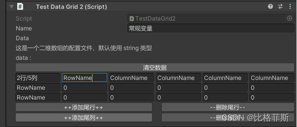 Unity 通过 二维数组序列化 实现二维数组在编辑器面板查看和配置数据unity显示二维数组 Csdn博客