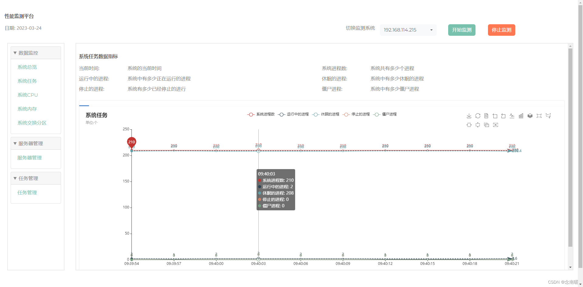 【使用python如何收集服务器性能指标数据并进行可视化】python Ssh 获取服务器性能 Csdn博客