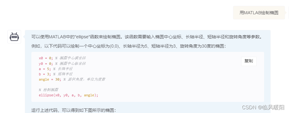 让ChitGPT用MATLAB绘制椭圆_matlab绘制椭圆的函数-CSDN博客