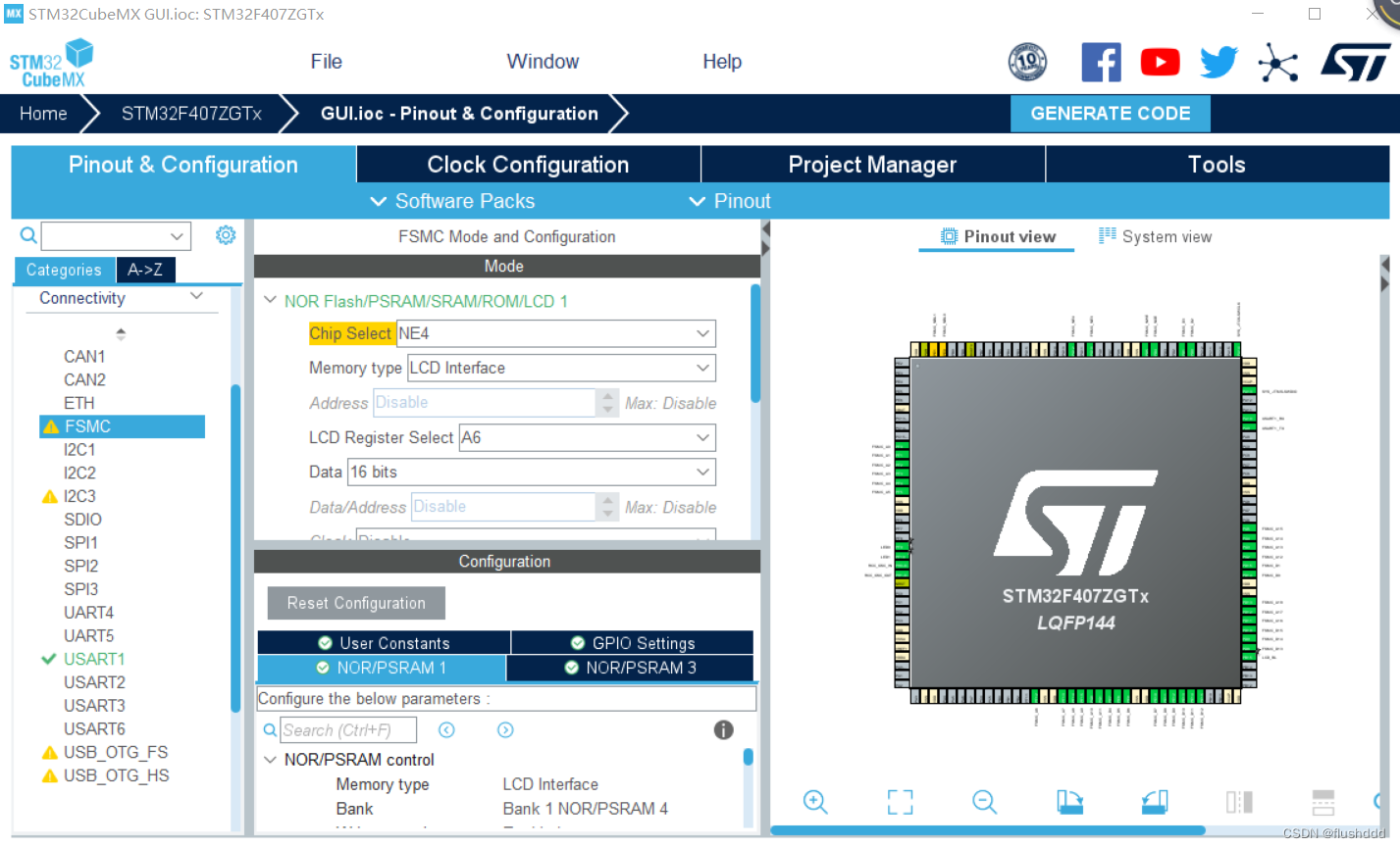 超详细！！！STM32F407ZGT6HAL库移植STemwin（基于正点原子最小系统板+GUIBuilder）_stm32f407 gui库-CSDN博客