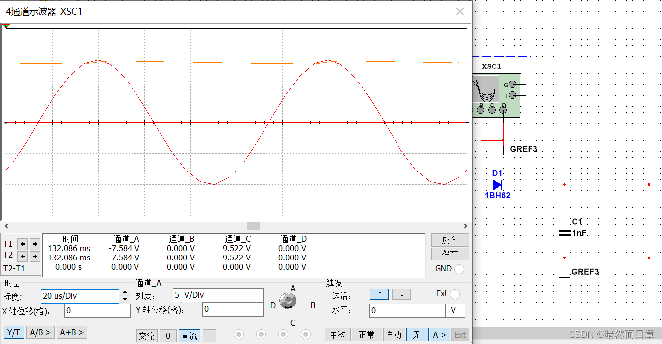 信号与线性系统预备训练1——RC、RLC电路的动态分析（基于Multisim）_rc电路mutisim-CSDN博客