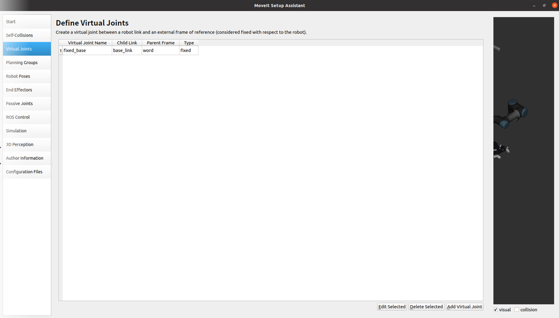 ROS学习记录2--moveit_setup_assistant配置----UR3机械臂和AG95爪子_ros控制大寰ag95电爪-CSDN博客