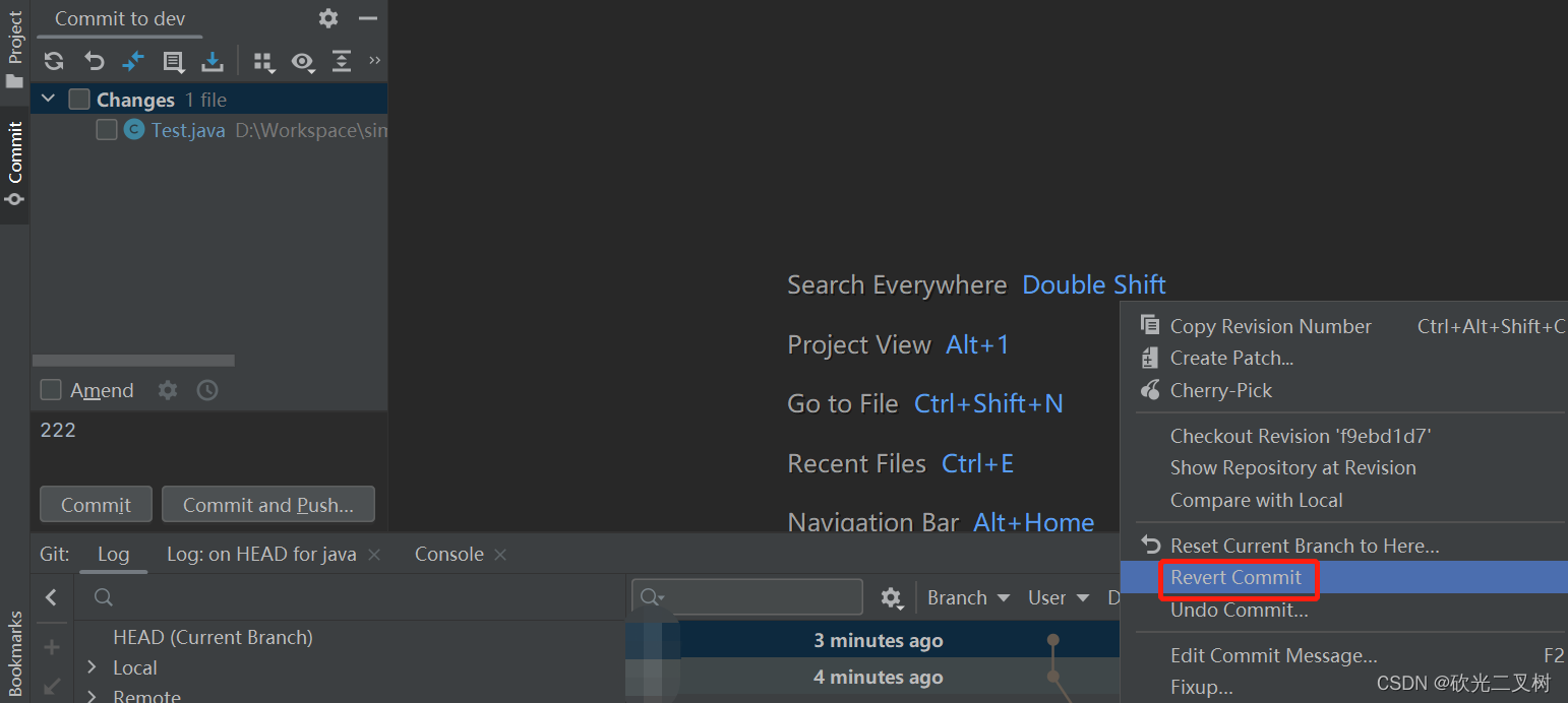 IDEA之奇技淫巧篇_revert commit 是push之后的代码吗-CSDN博客