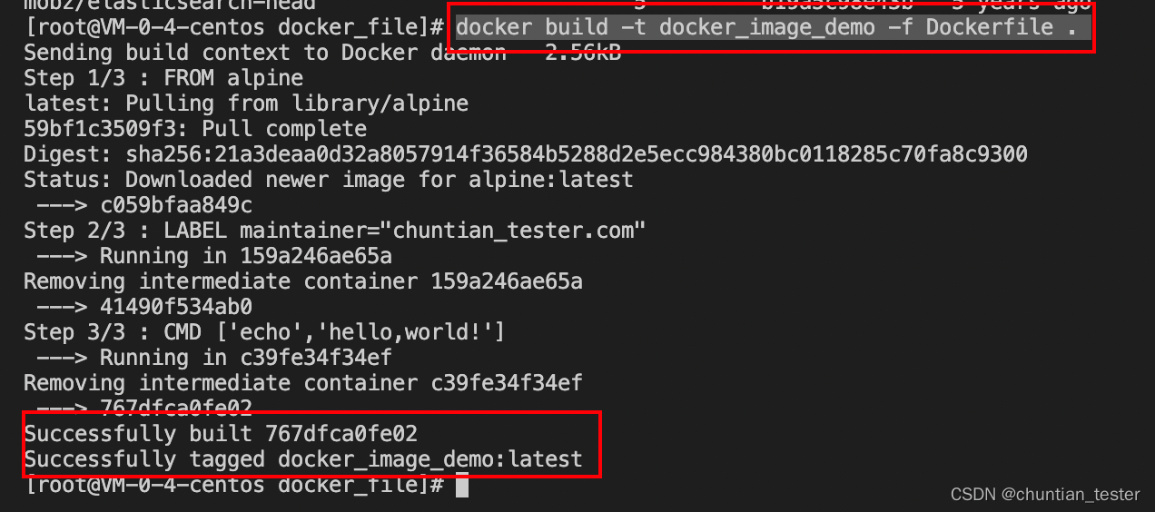 Dockerfile 制作镜像并push至私有仓库_docker push 到私有仓库-CSDN博客