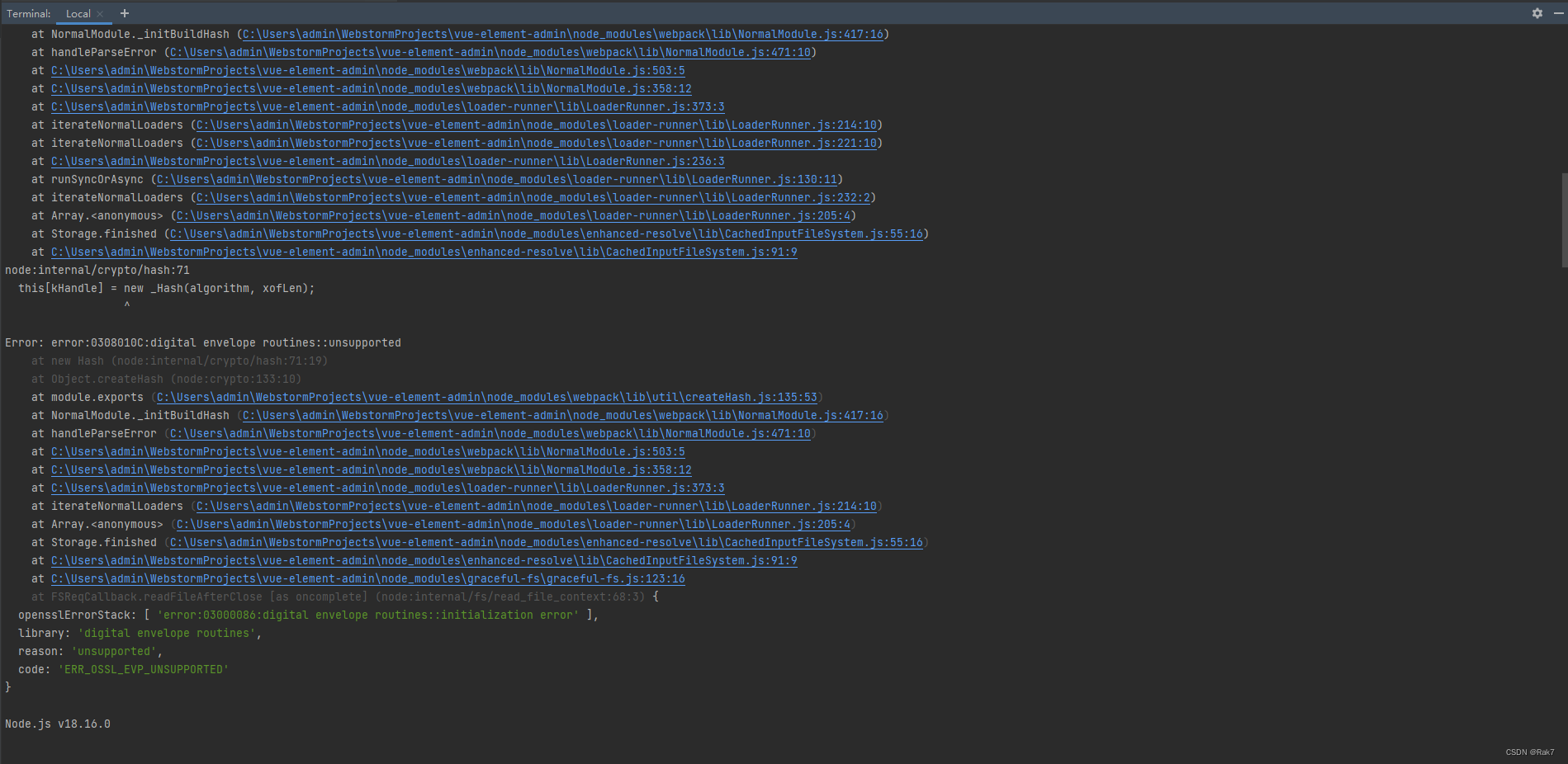 vue element admin项目克隆后运行报错_vue-element-admin 克隆443端口9毫秒后失败:访问错误-CSDN博客