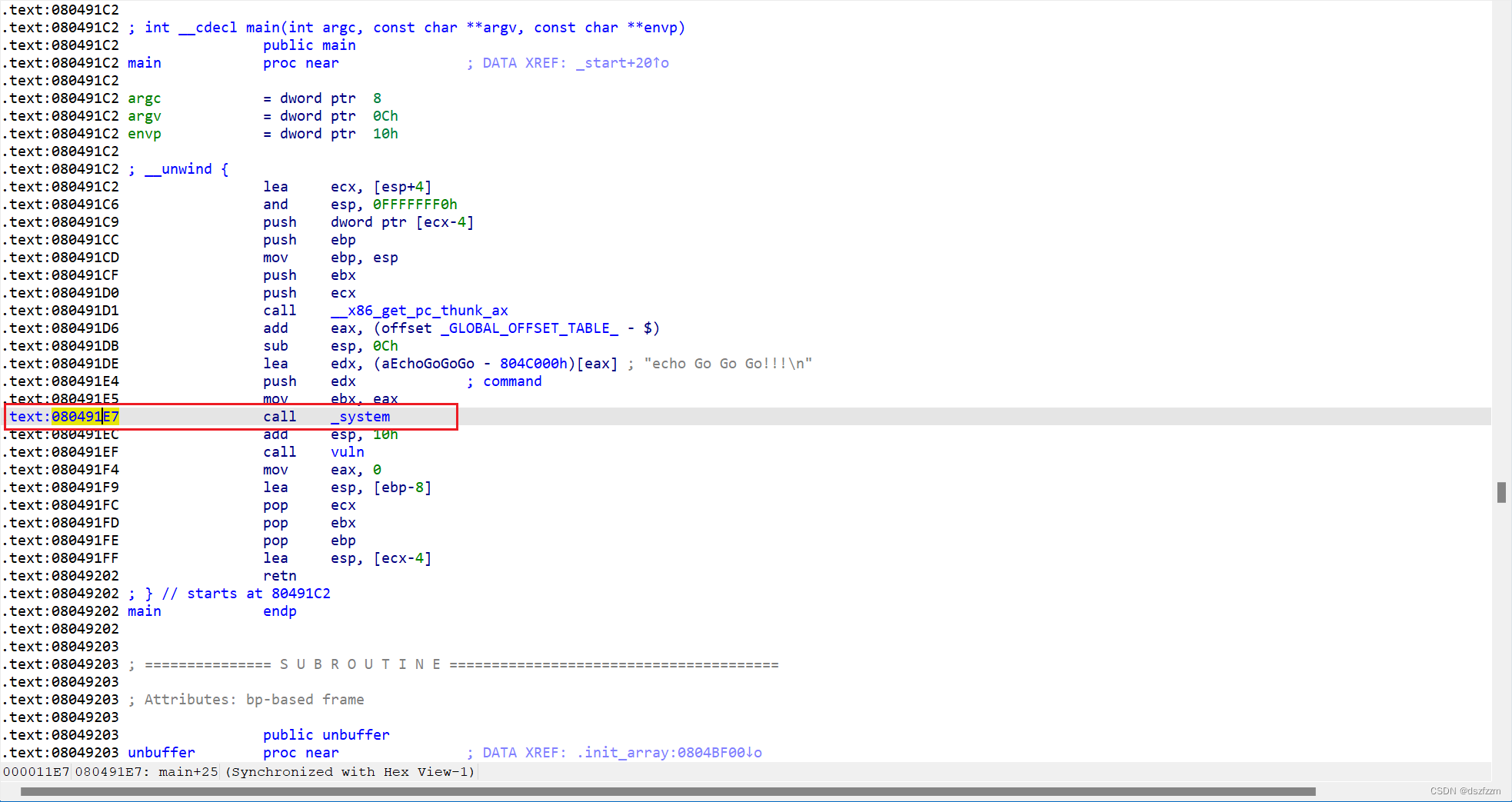 rop链攻击实例-CSDN博客