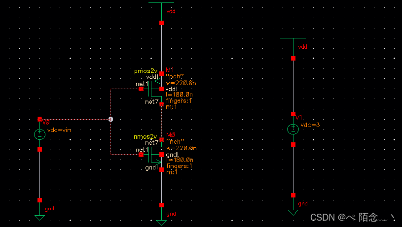 用Cadence Virtuoso IC617仿真CMOS反相器-CSDN博客
