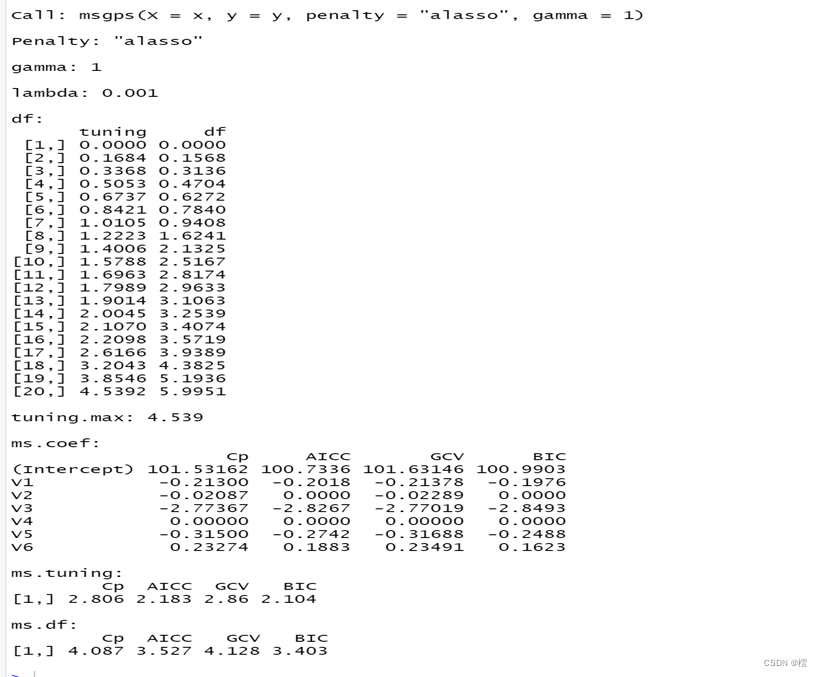 简述lasso估计以及调节参数的CV与BIC准则_lassocv-CSDN博客