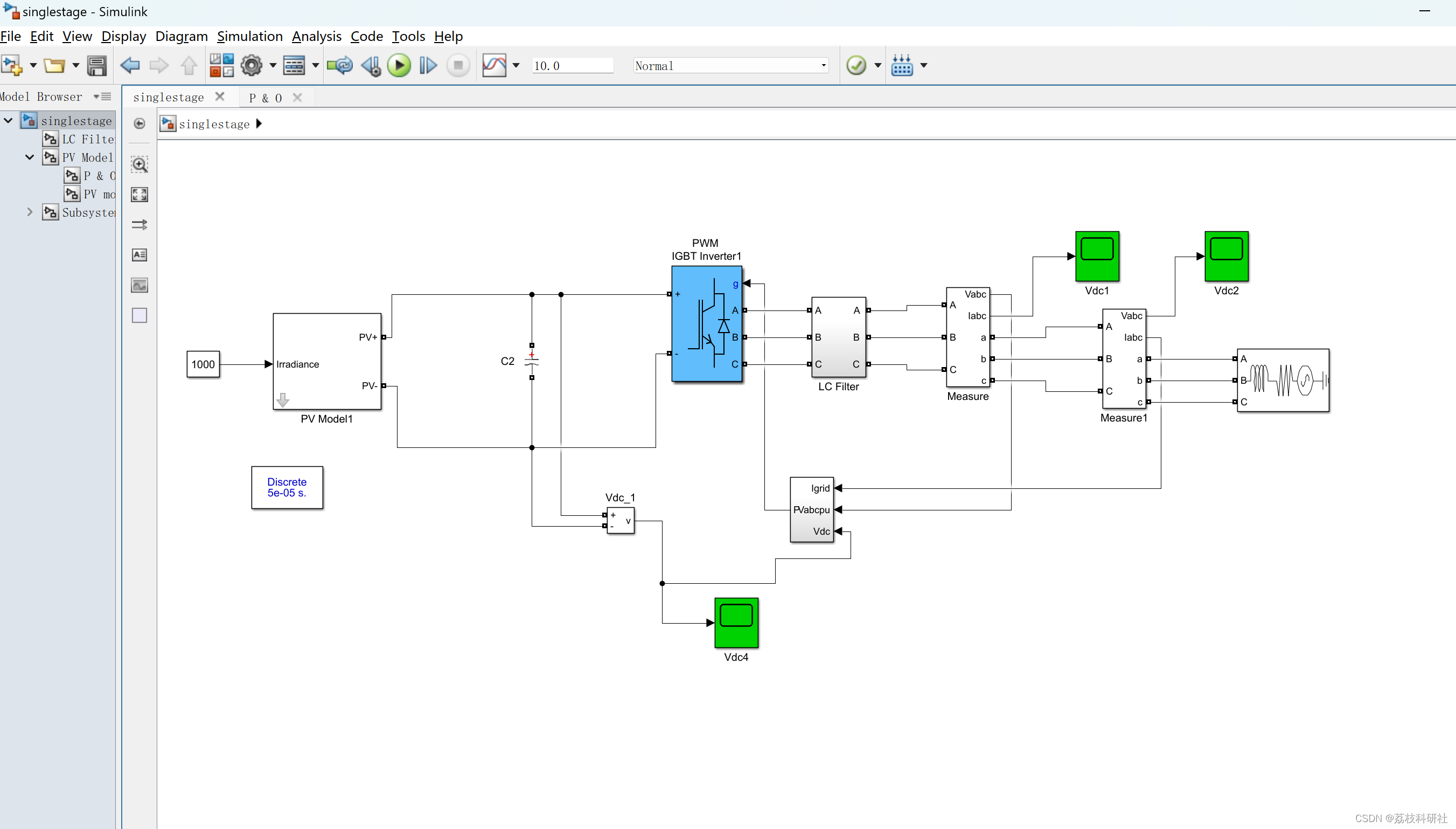 单级并网光伏系统(simulink) Csdn博客