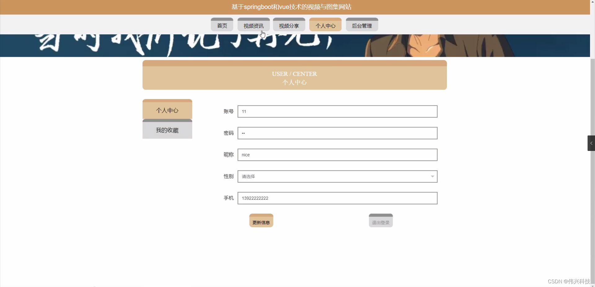 springboot毕设项目基于springboot和vue技术的视频与图集网站9t056（java+VUE+Mybatis+Maven+Mysql）_springboot+vue项目视频百度 ...