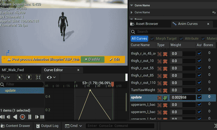 UE4 动画蓝图中两类动画曲线的使用-CSDN博客