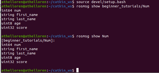 ROS Noetic入门笔记（五）创建ROS话题消息（msg）和服务数据（srv）_noetic自定义消息并测试-CSDN博客