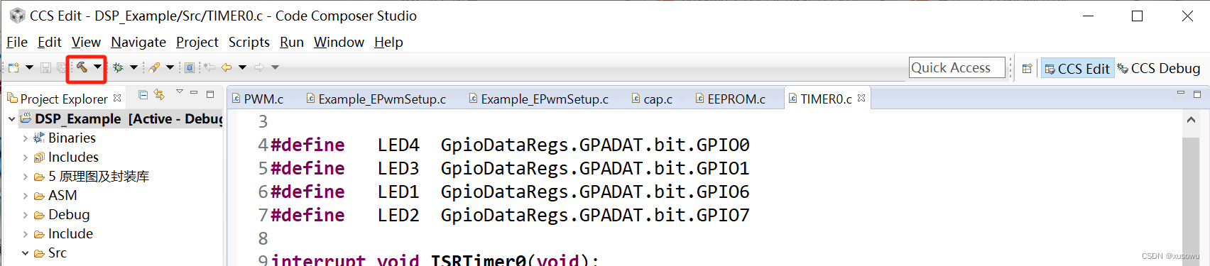 DSP28335学习笔记-编译、下载、调试、烧写_28335读写eeprom-CSDN博客