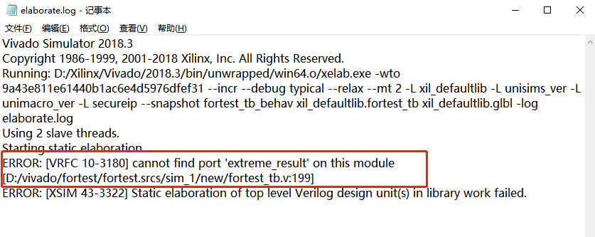 Usf Xsim 62 ‘elaborate‘ Step Failed With Errors Vivado 12 4473 Detected Error While Running 