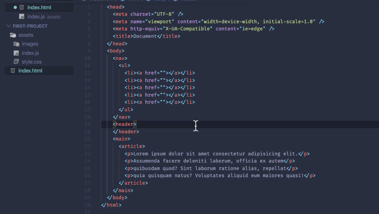 前端知识学习案例8vs Code 剪切操作 前端导师歌谣 博客园